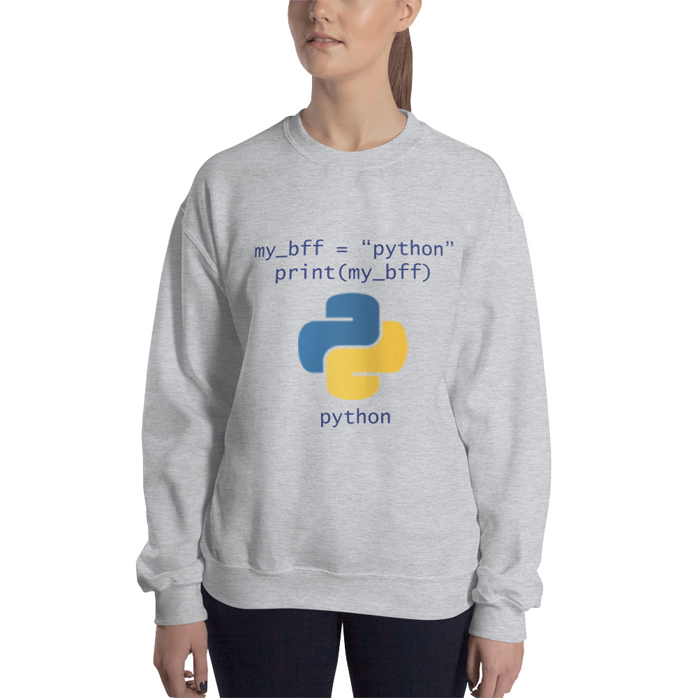 Unisex Sweatshirt – Python Programming Language, Data Analytics/Science ...